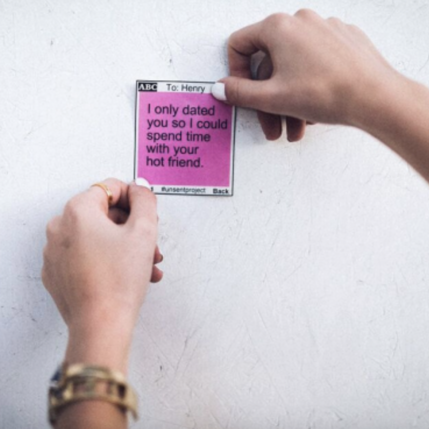 The Unsent Project Sticker